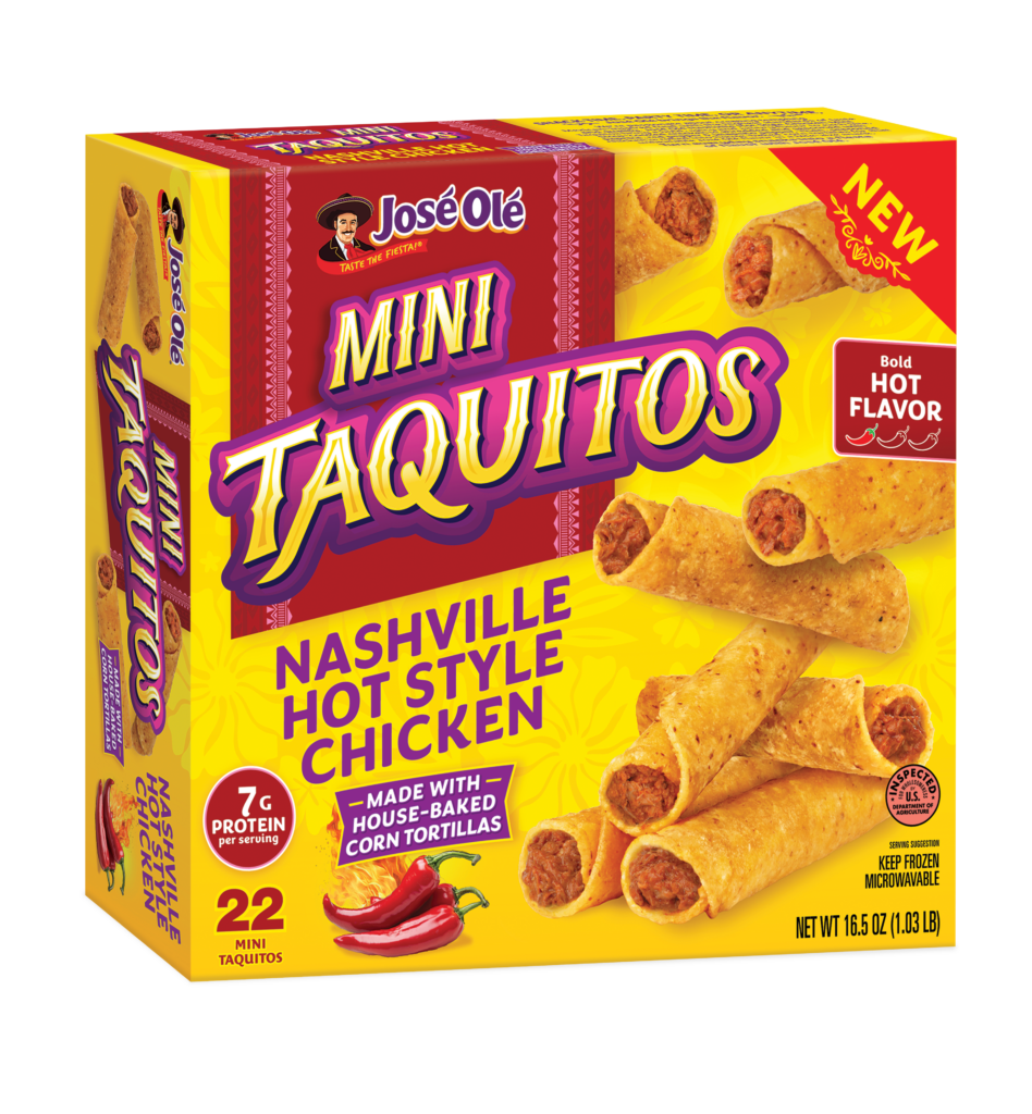 Nashville Hot Style Chicken Mini Taquitos - Jose Ole